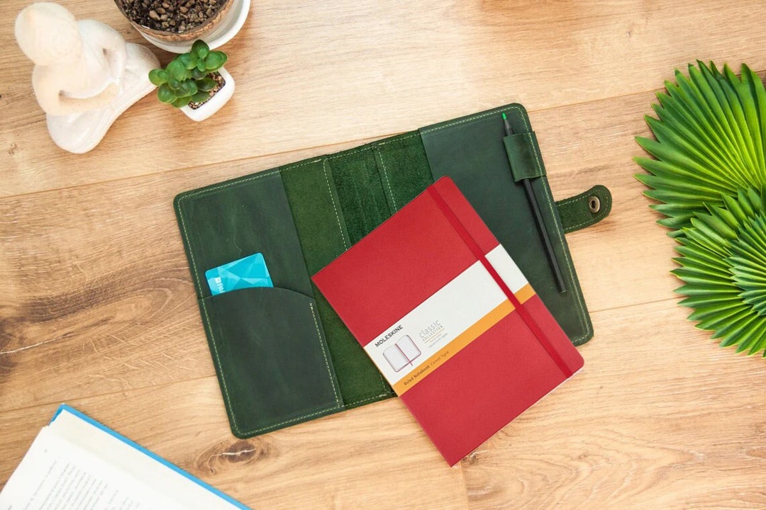 Refillable Leather Notebook Cover,leather Notebook Cover With Pen ...