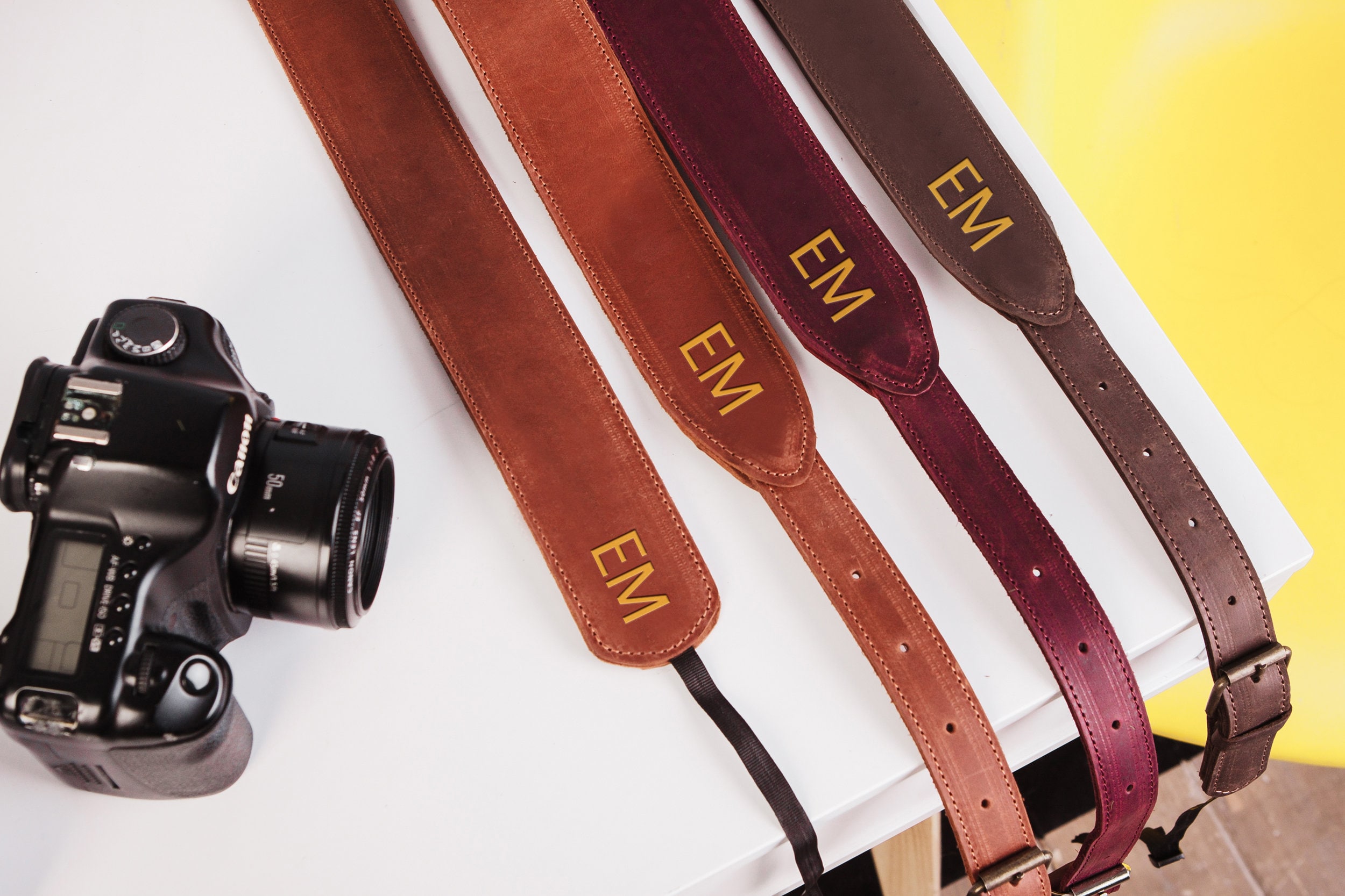 Leather Camera Strappersonalized Camera Strapleather Camera - Etsy