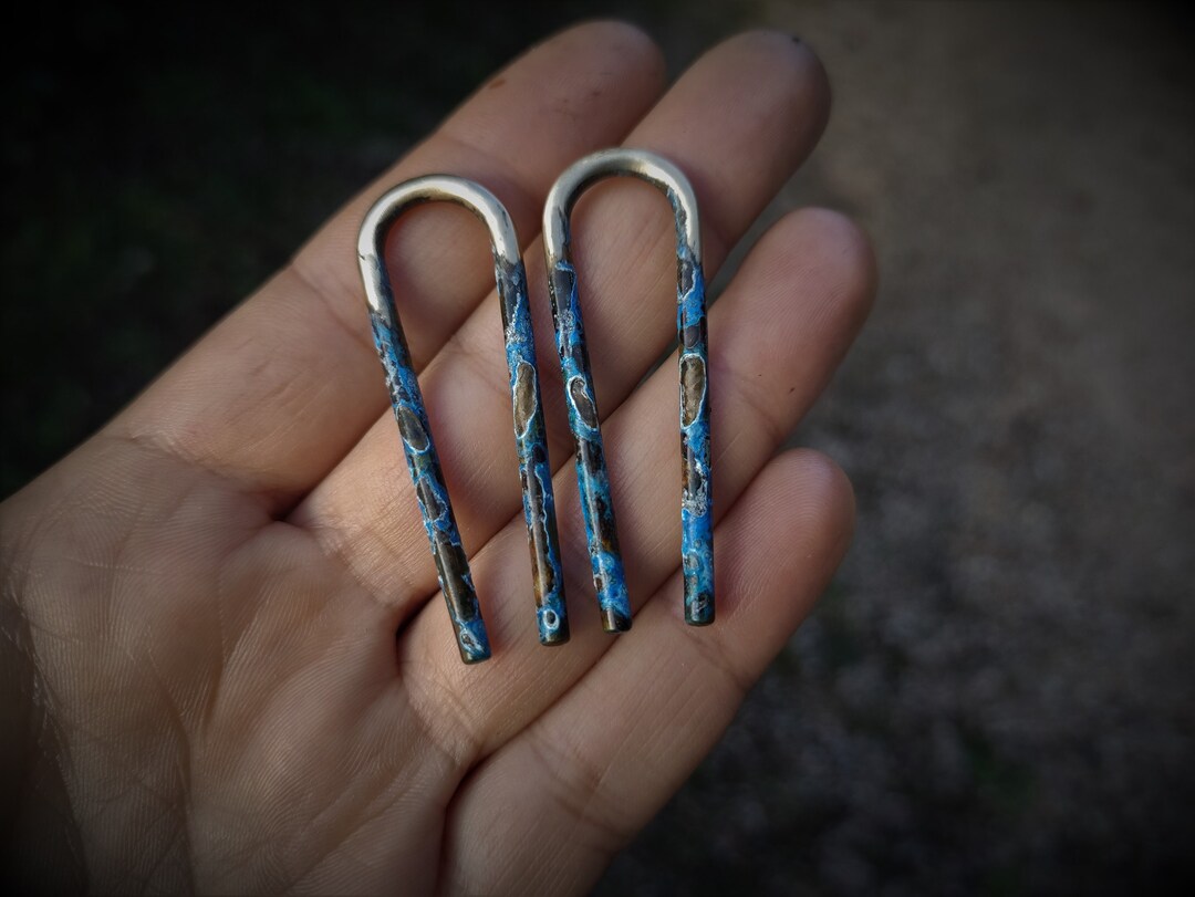 8 Gauge Brass Ear Hanger, Simple Ear Weights, Brass Ear Weights, Ear ...