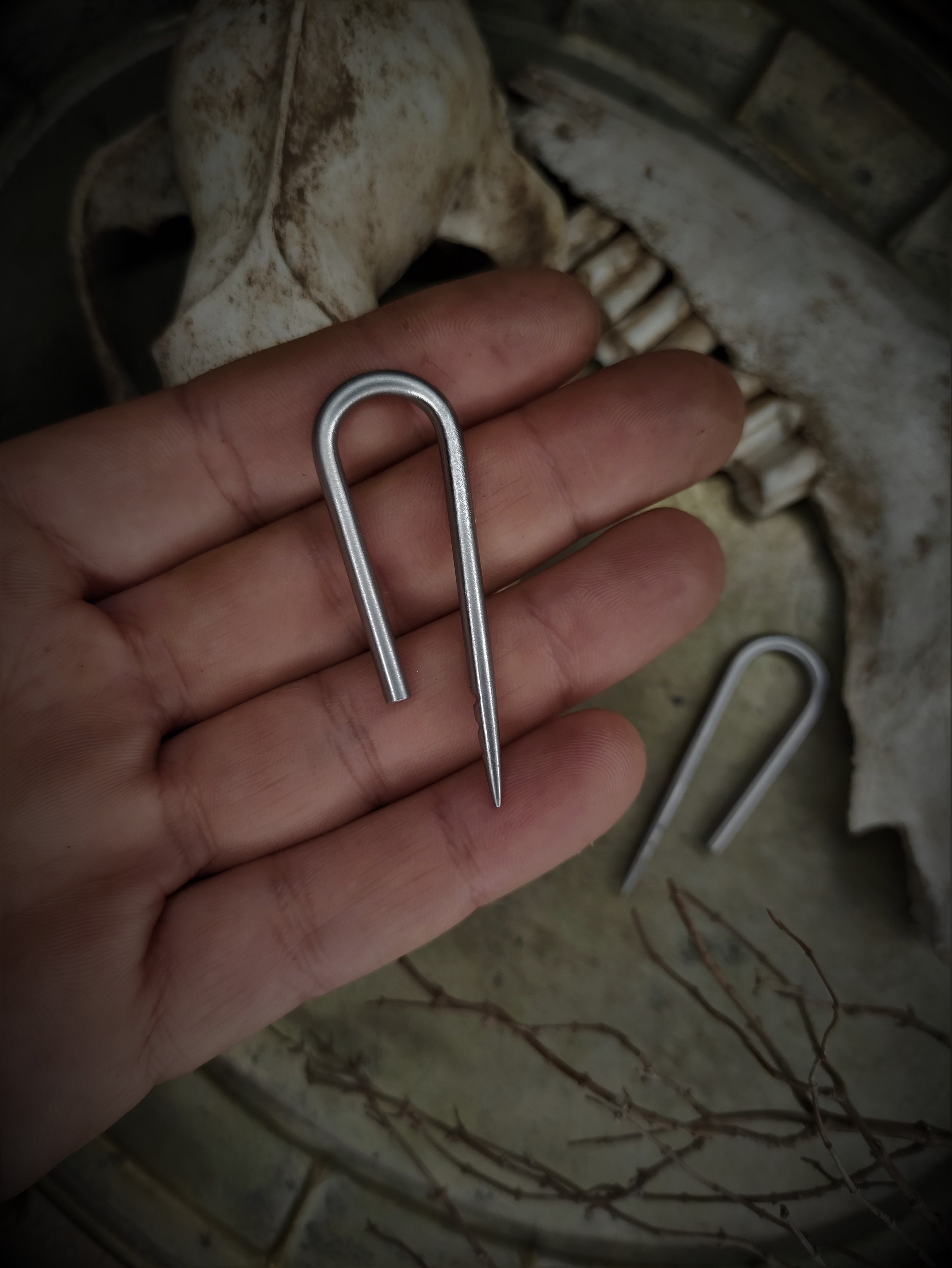 8 Gauge Steel Ear Hanger, Simple Ear Weights, Steel Ear Weights, Ear ...