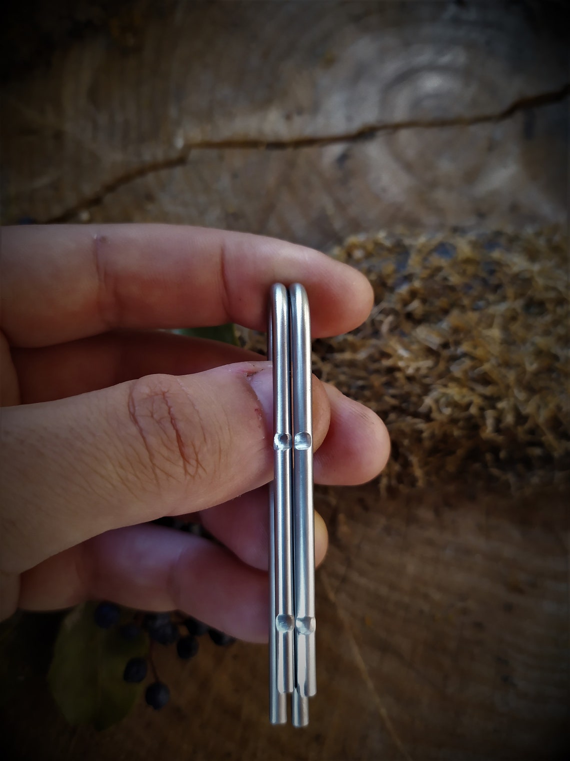 8 Gauge Steel Ear Hanger Simple Ear Weights Steel Ear | Etsy