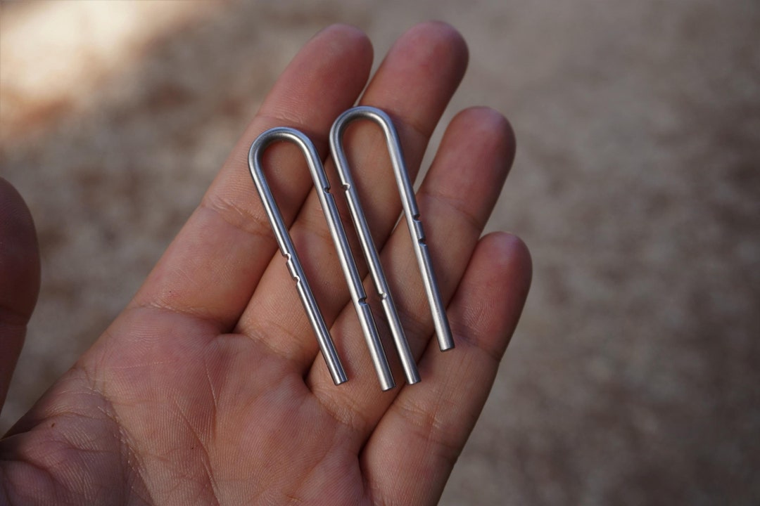 8 Gauge Steel Ear Weights, Stainless Steel Ear Hangers, Dangle Plugs ...
