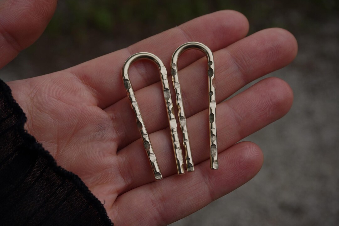 8 Gauge Brass Ear Hanger, Simple Ear Weights, Brass Ear Weights, Ear ...