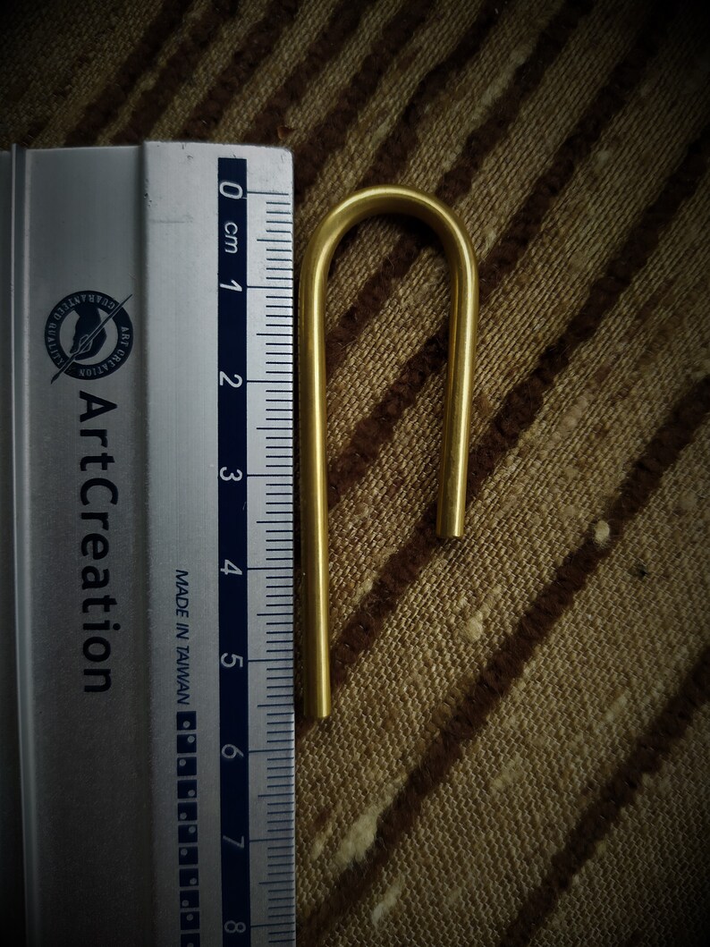 8 Gauge Brass Ear Hanger Simple Ear Weights Brass Ear - Etsy