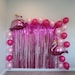 Let's Go Party Backdrop Pink 90s Backdrop Pink Foil Backdrop Roller ...
