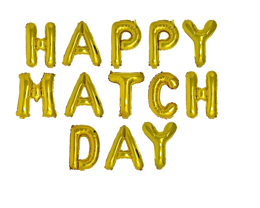 Happy Match Day Balloon Banner Match Day Balloons Match Day 2022 Match ...