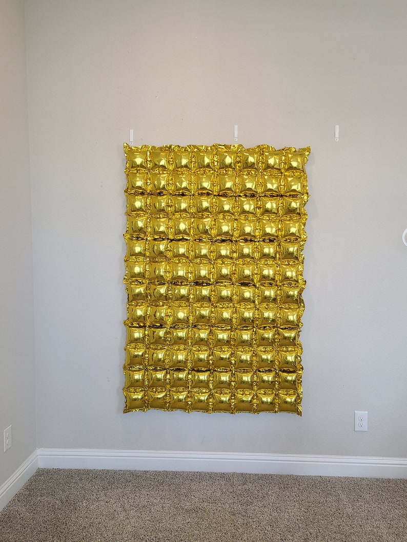 6 Piece Gold Foil Balloon Backdrop Gold Photography Backdrop | Etsy