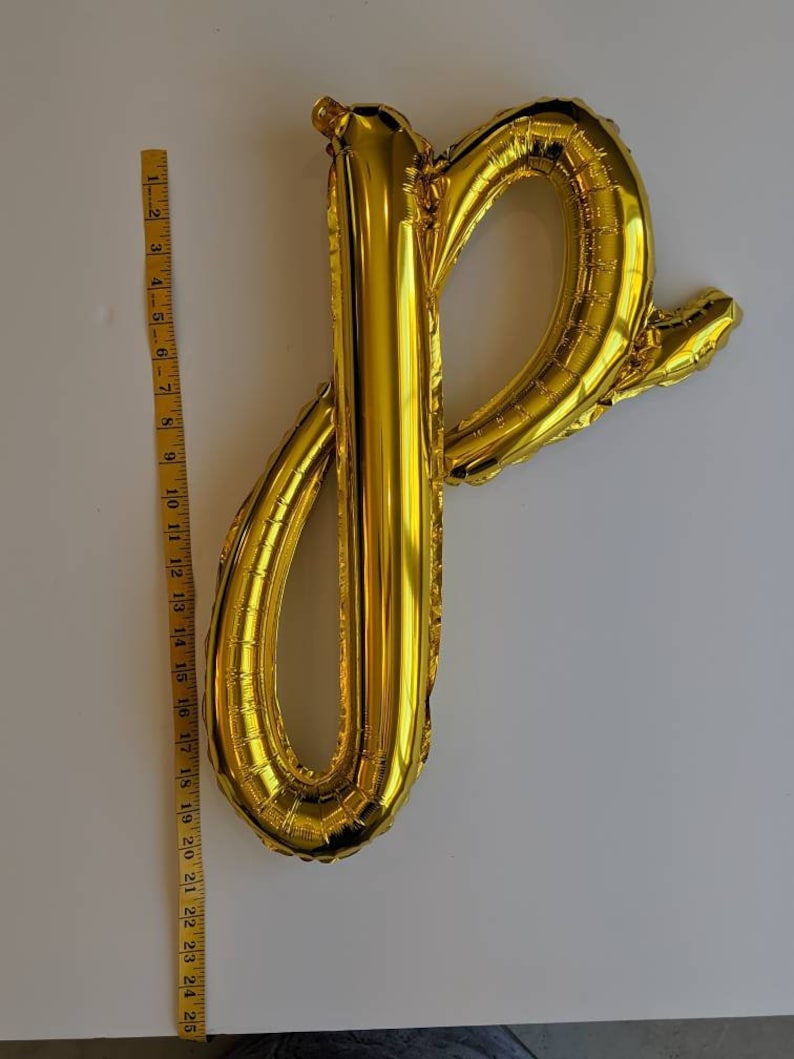 Custom Cursive Balloon Phrase Gold Cursive Balloon Banner - Etsy