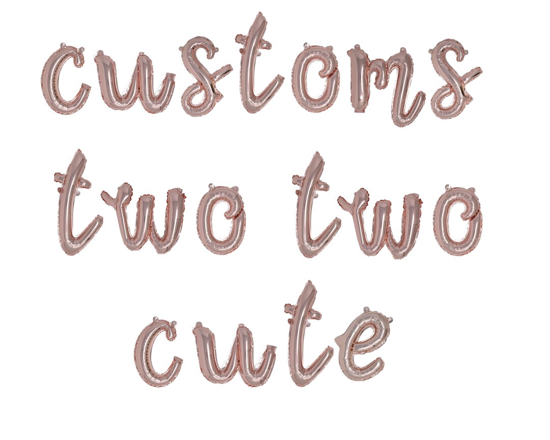 Two Two Cute Custom Banner Customs Two Two Cute Banner Two Cute ...