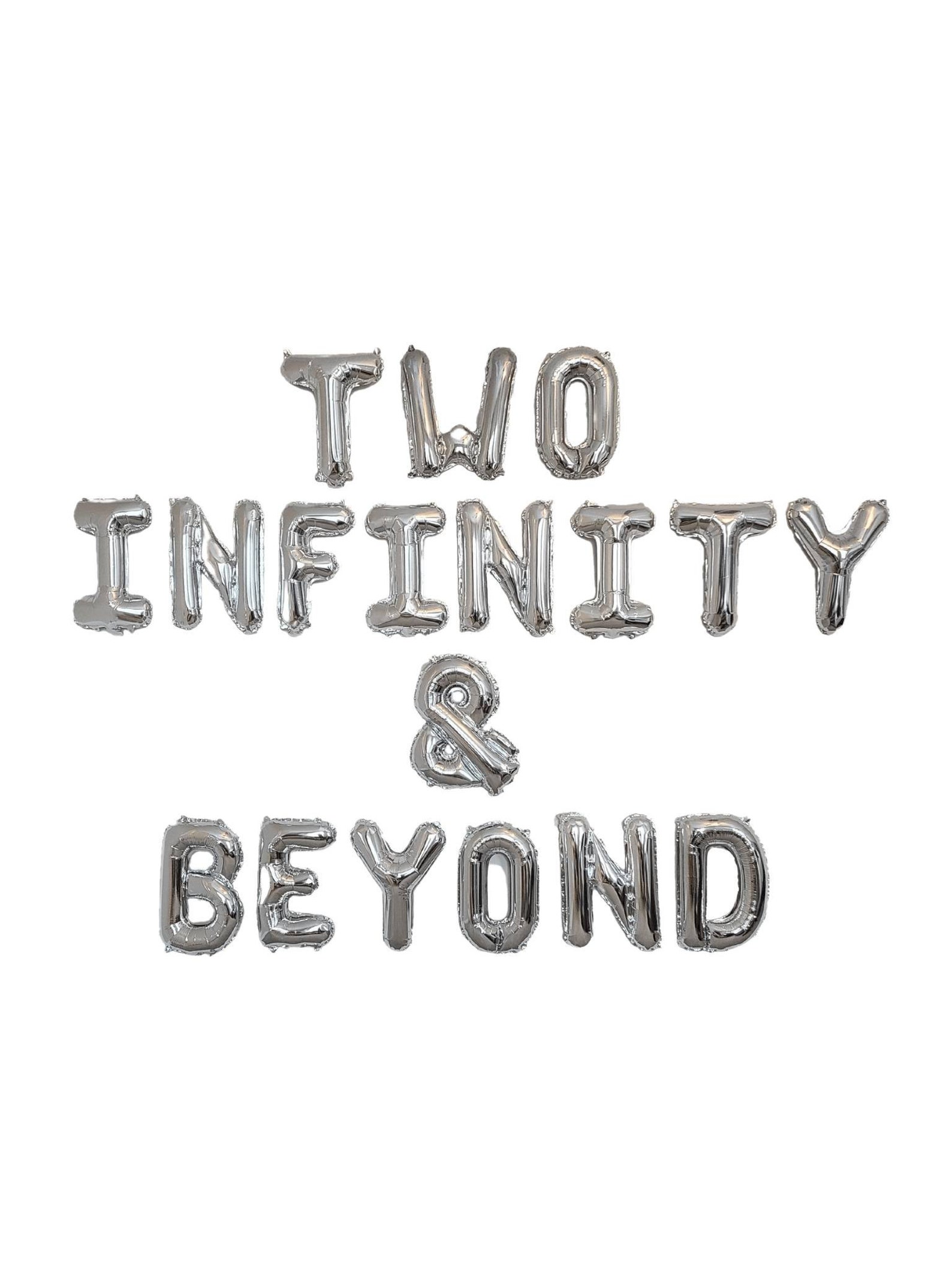 Two Infinity & Beyond Balloon Banner Second Birthday Birthday - Etsy