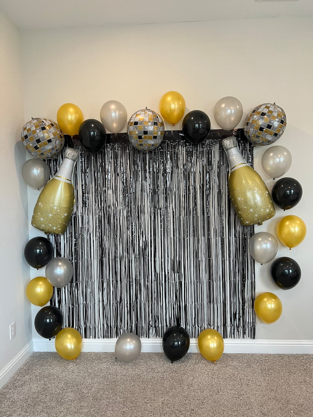 Disco Cowgirl Bachelorette Backdrop Lets Go Girls Balloons Nash Bash ...
