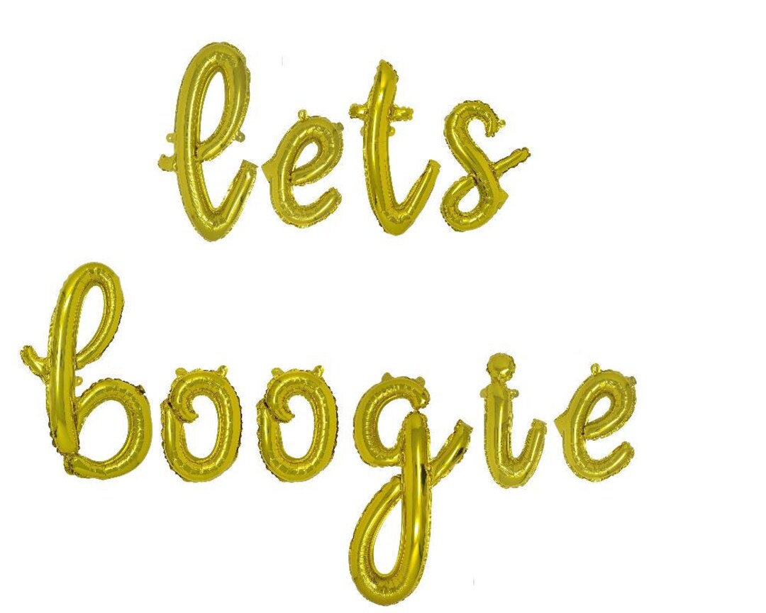 Lets Boogie Bachelorette Party Decorations Lets Boogie Balloons Disco ...
