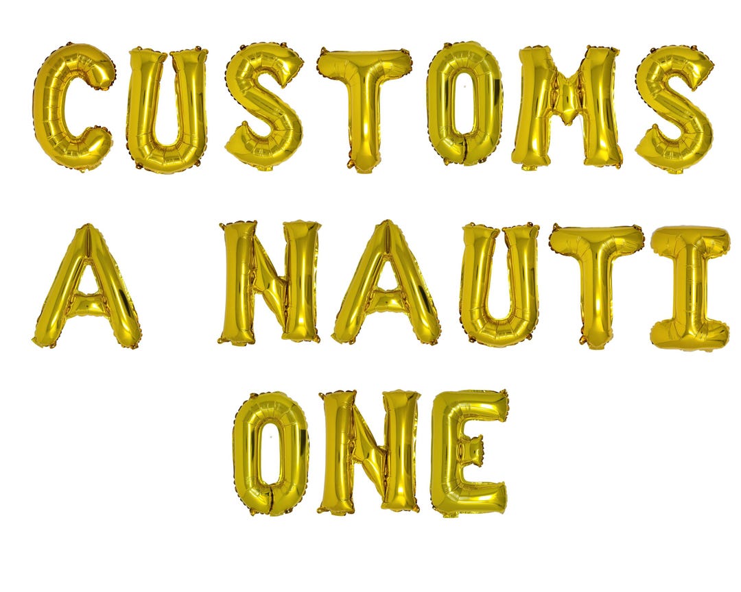 Nauti One Custom Banner Customs A Nauti One Banner Nauti One Balloons ...