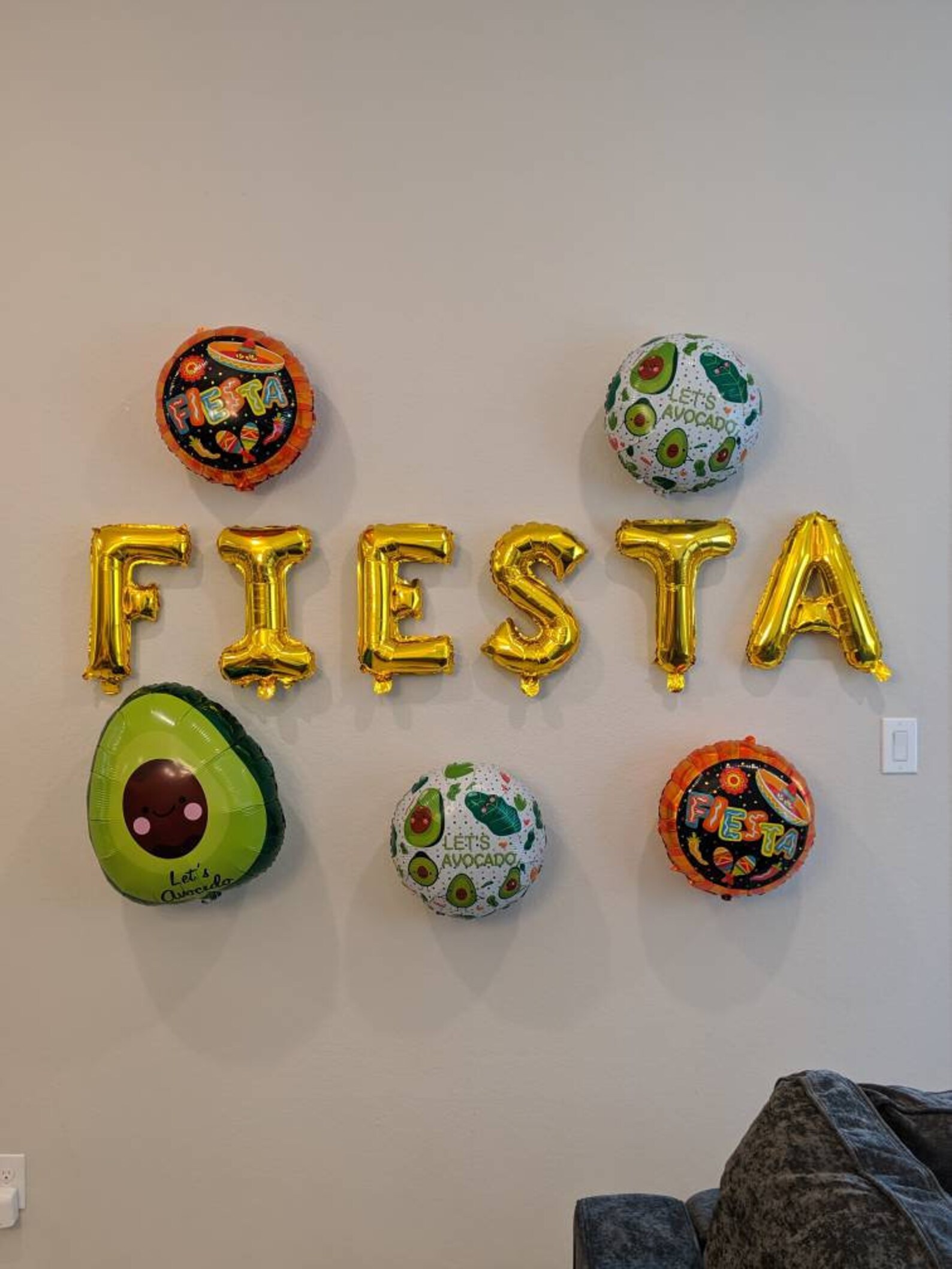 Fiesta Balloon Set Fiesta Balloons Avocado Balloons First Fiesta Final ...