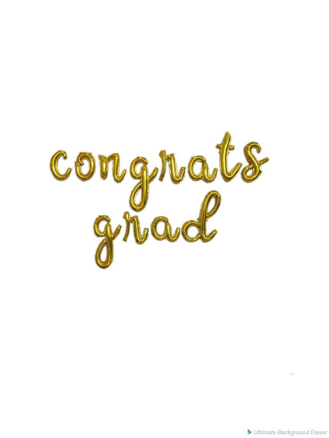 Cursive Congrats Grad Balloon Cursive Balloon Letters Graduation ...