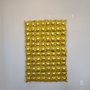 6 Piece Gold Foil Balloon Backdrop Gold Photography Backdrop Inflatable ...