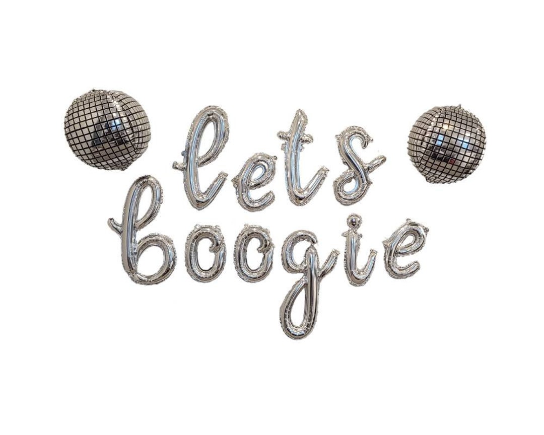 Lets Boogie Bachelorette Party Decorations Lets Boogie Balloons Disco ...