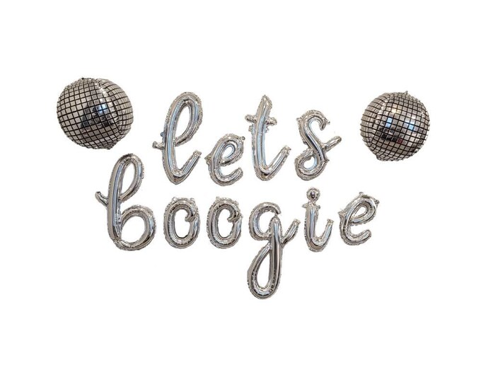 Lets Boogie Bachelorette Party Decorations Lets Boogie Balloons Disco ...