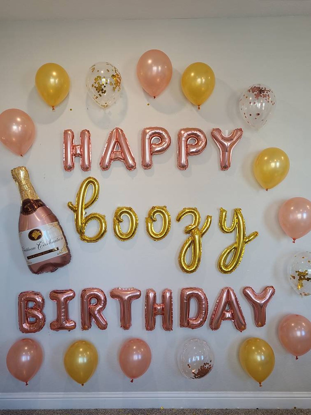 Happy Boozy Birthday Party Decorations Birthday Decor INCLUDES ALL ...