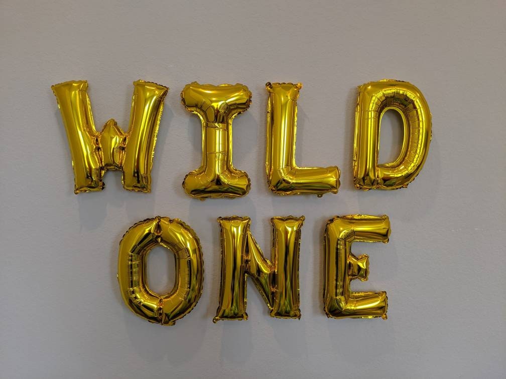 Wild One Balloons First Birthday Balloons 1st Birthday - Etsy