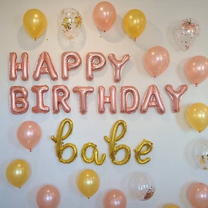 Happy Birthday Babe Party Decorations Birthday Decor INCLUDES ALL ...