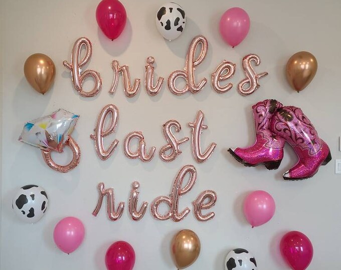Bride's Last Ride Bachelorette Party Decorations Austin - Etsy