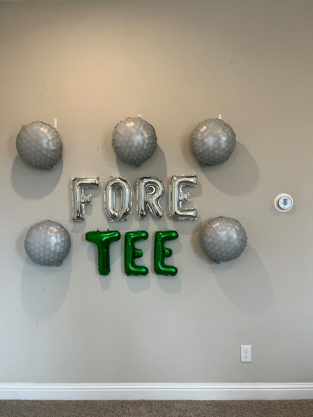 Fore Tee Banner Fore Balloon Banner Golf Theme Birthday Golf Balloon ...