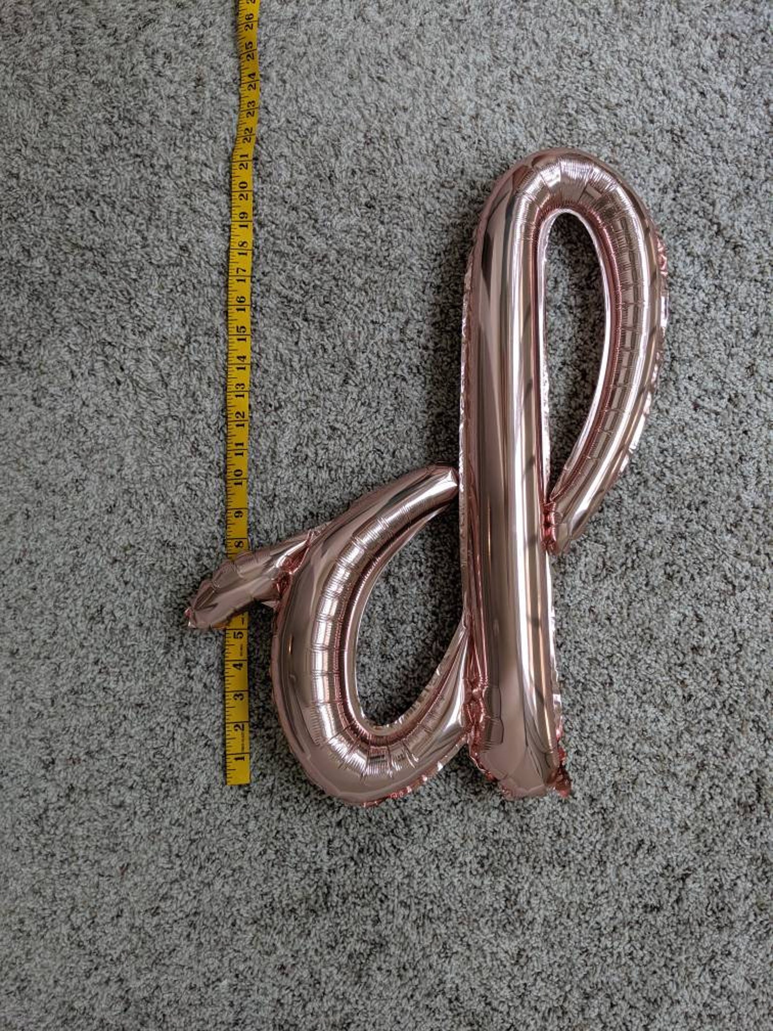 Custom Cursive Balloon Phrase Rose Gold Balloon Banner Cursive Letters ...