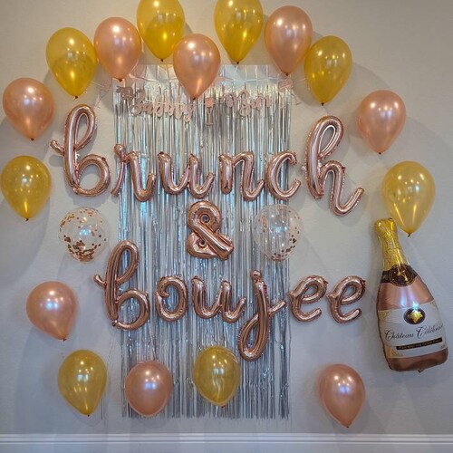 Brunch and Boujee Balloon Bridal Shower Balloons Bachelorette | Etsy