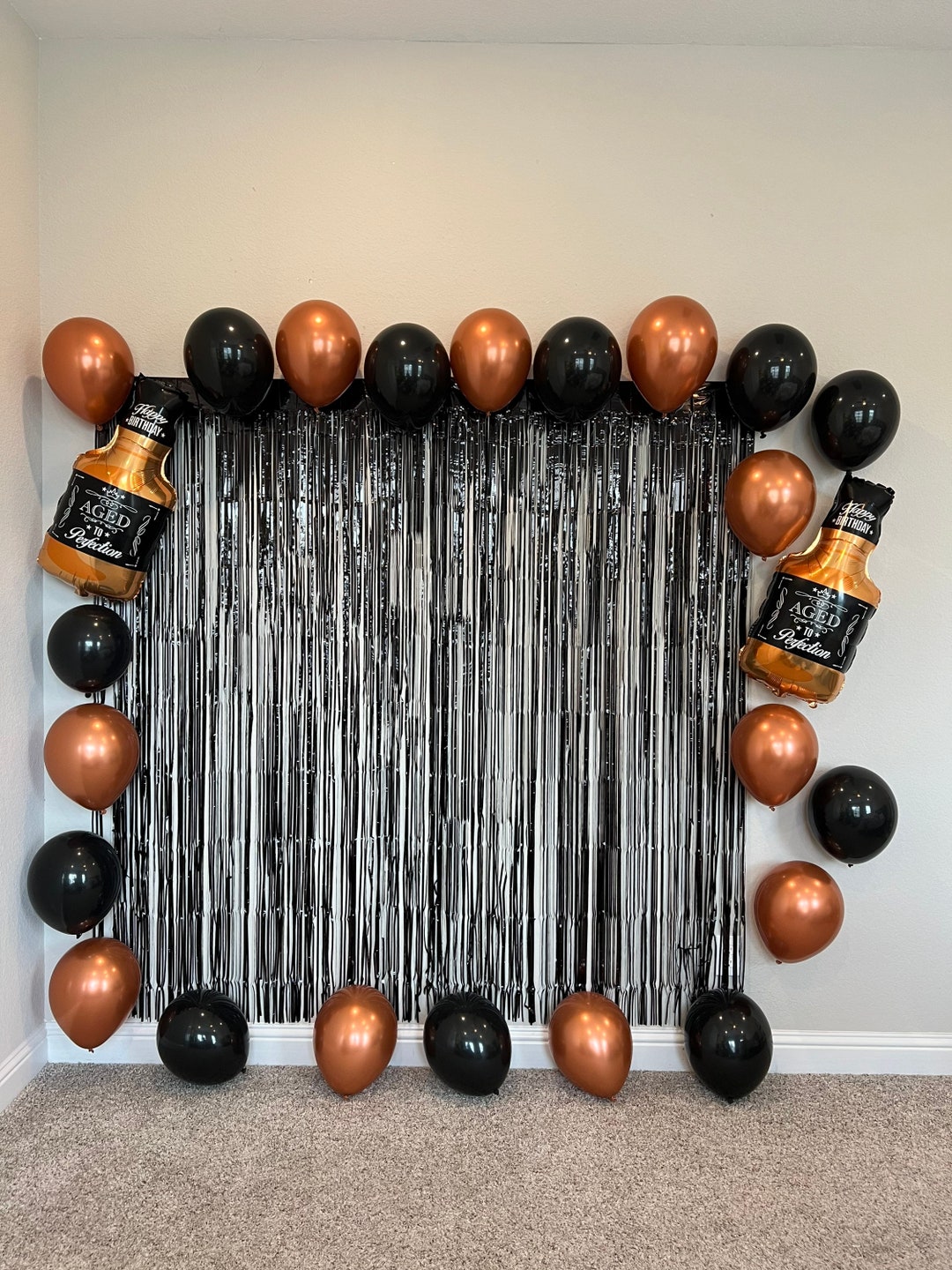 Whiskey Balloon Backdrop Whiskey Theme Birthday Adult Birthday Whiskey ...