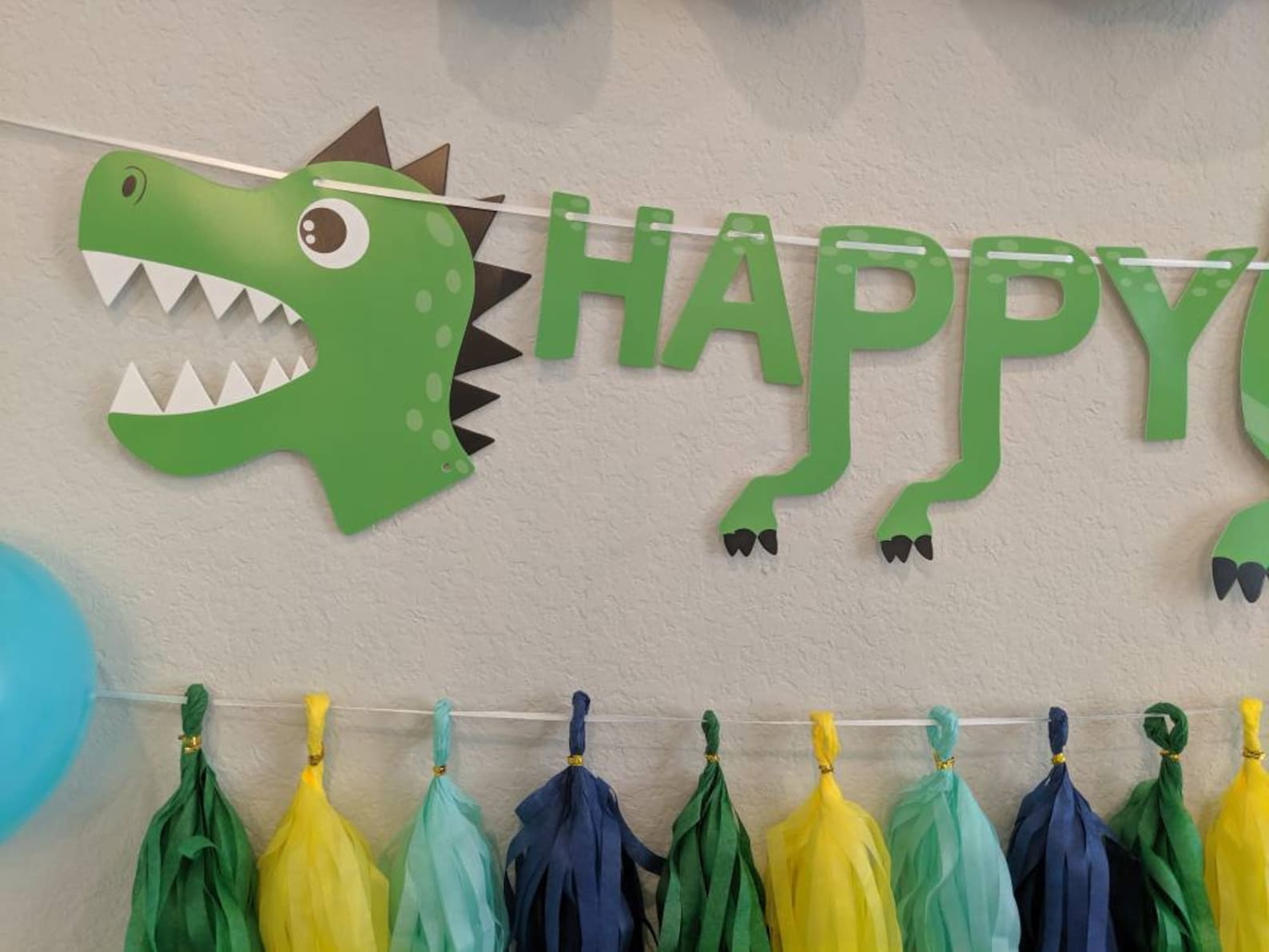 Dinosaur Birthday Party Decorations Dino Party Three Rex Green | Etsy