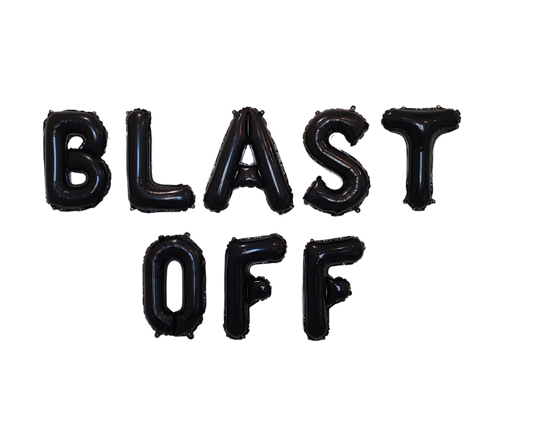 Blast off Balloon Banner Space Birthday Party Decorations Astronaut ...