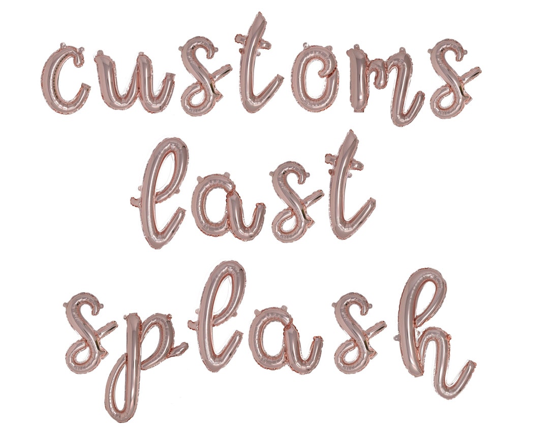 Rose Gold Last Splash Bachelorette Party Decorations Mermaid ...