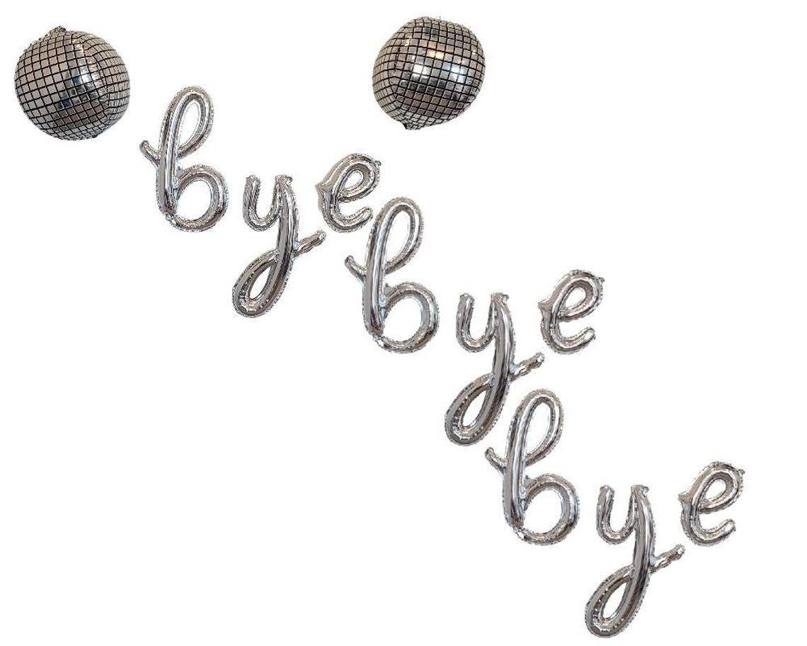 Bye Bye Bye Balloon Set Divorce Party Balloons Disco Divorce Party ...
