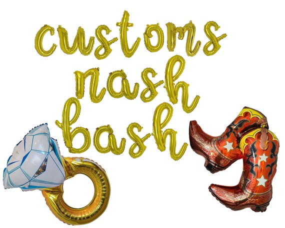 Nash Bash Balloon Banner Nashville Bachelorette Party - Etsy