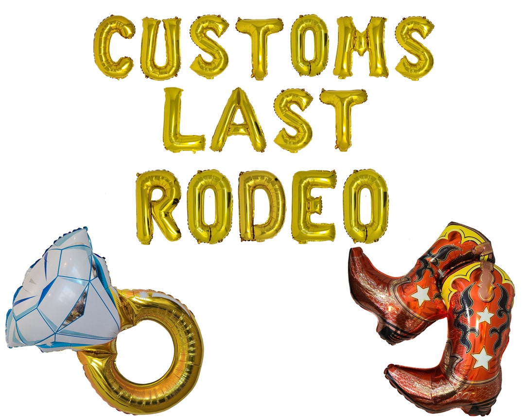 Last Rodeo Balloon Banner Nashville Bachelorette Party Decorations ...