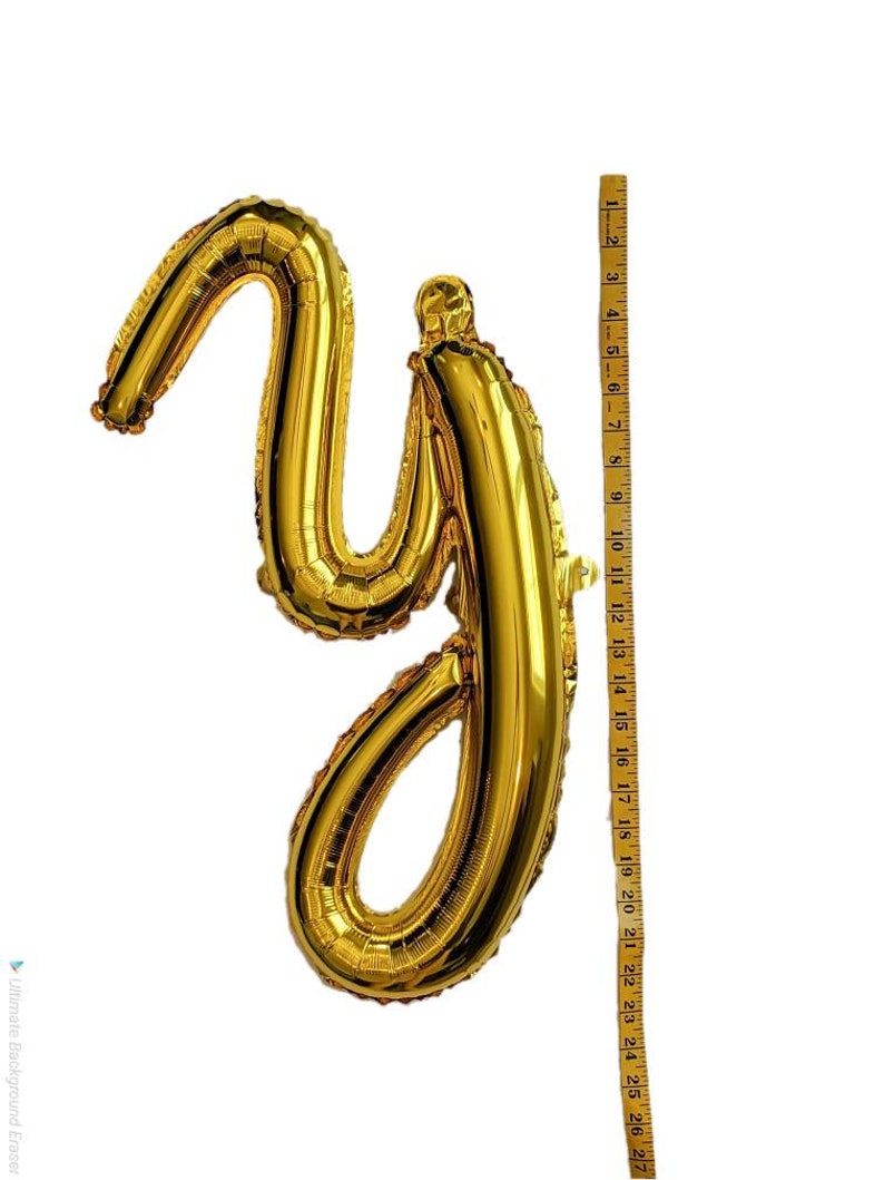 Custom Cursive Balloon Phrase Gold Cursive Balloon Banner - Etsy