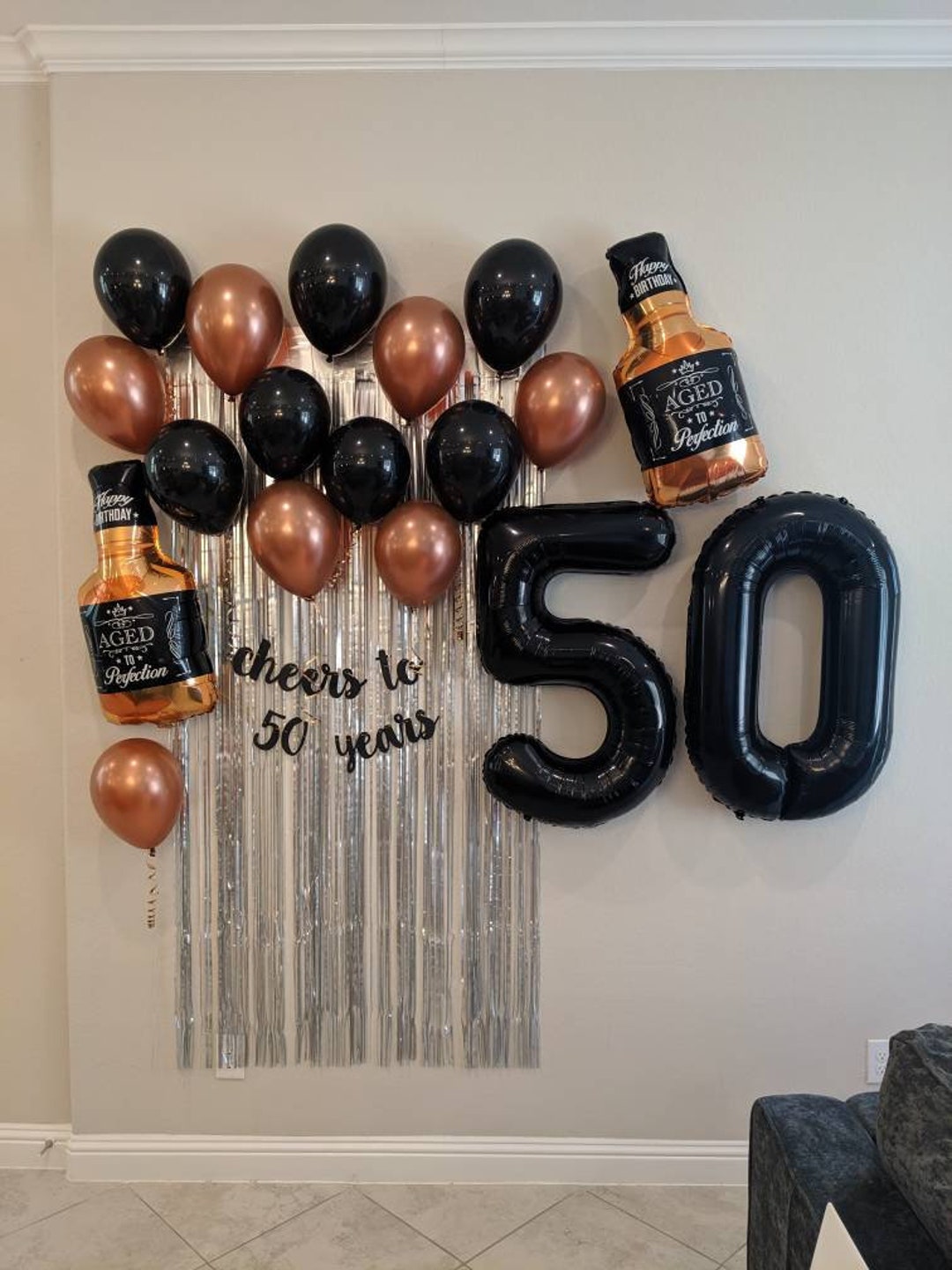 Cheers to 50 Years Birthday Decoration Set 50th Birthday Decorations ...