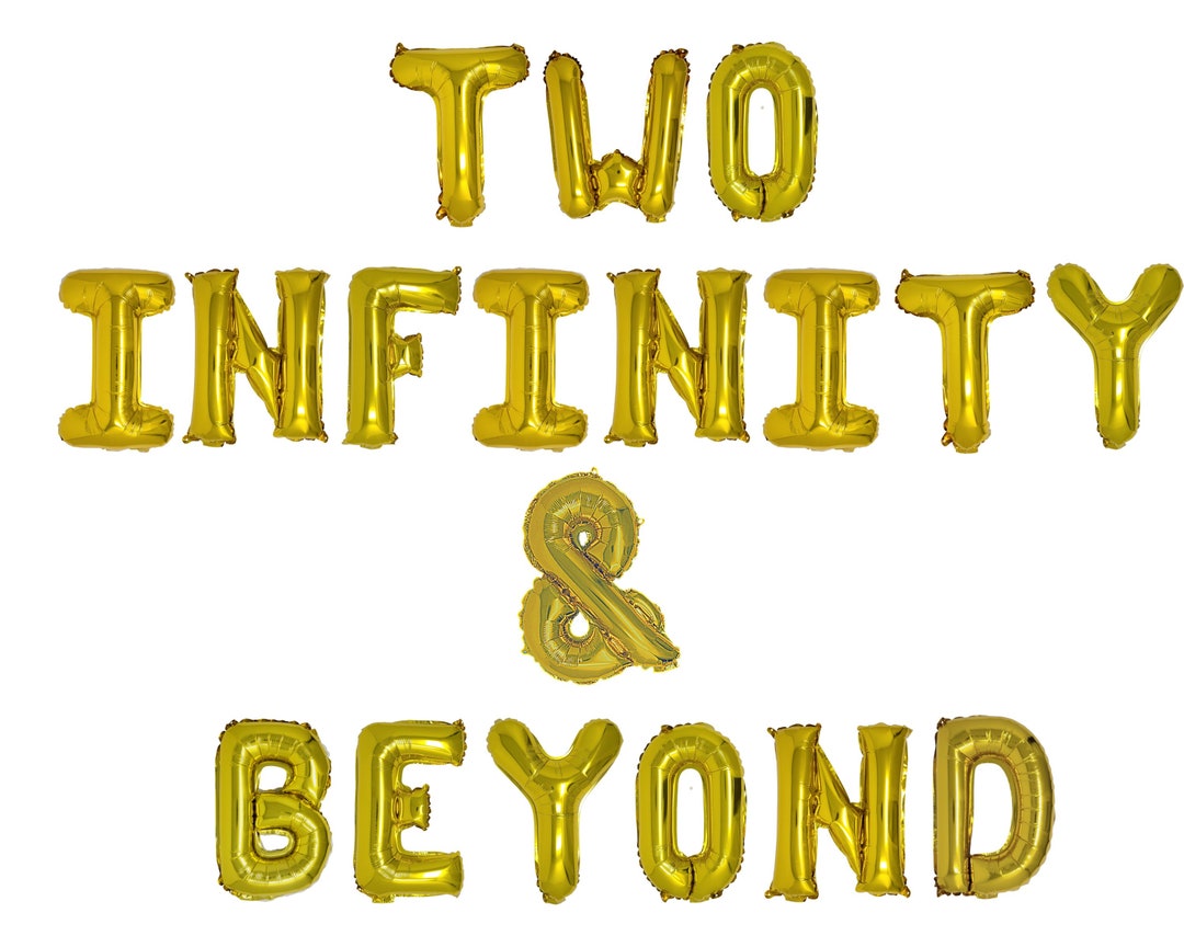 Two Infinity & Beyond Balloon Banner Second Birthday Birthday Party 2nd ...
