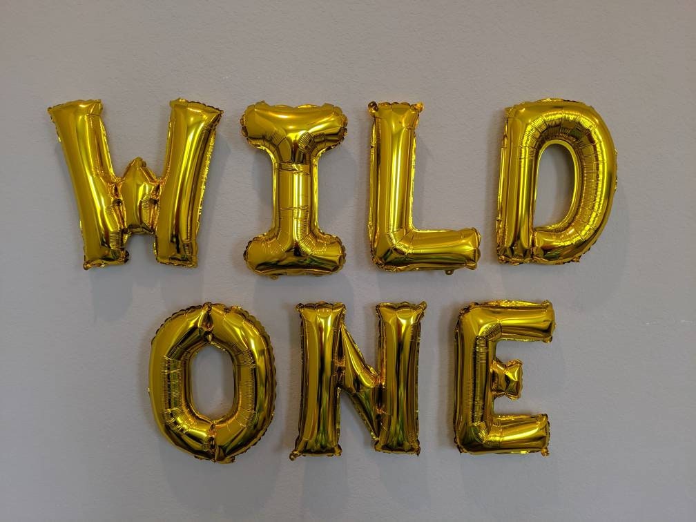 Wild One Balloons First Birthday Balloons 1st Birthday - Etsy