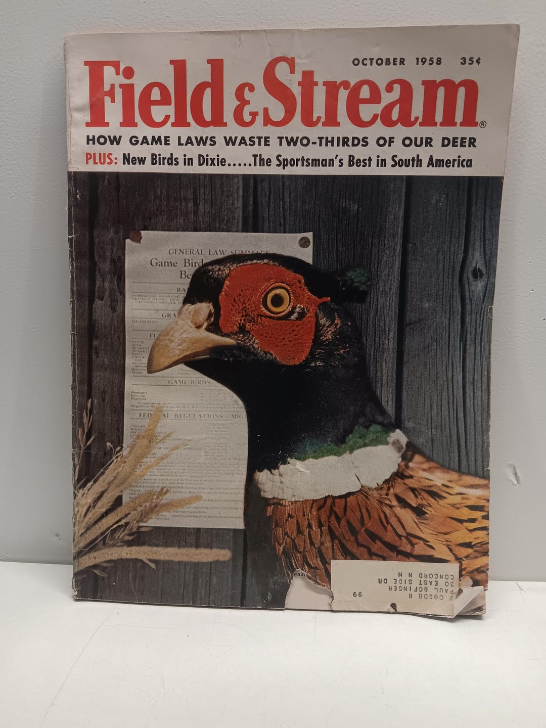 Field & Stream Field and Stream October 1958 Fishing Hunting Magazine ...