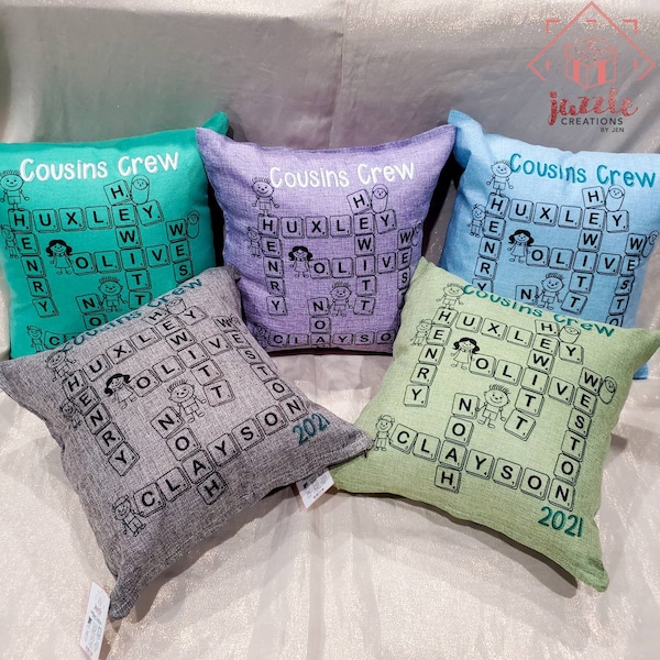 Scrabble Pillow - Etsy