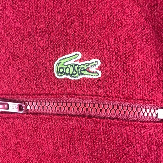 Rare! Vintage Lacoste Small Logo Wool Red Jackets Lik… - Gem