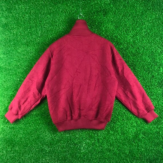 Rare! Vintage Lacoste Small Logo Wool Red Jackets Lik… - Gem
