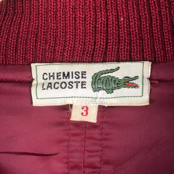 Rare! Vintage Lacoste Small Logo Wool Red Jackets Lik… - Gem