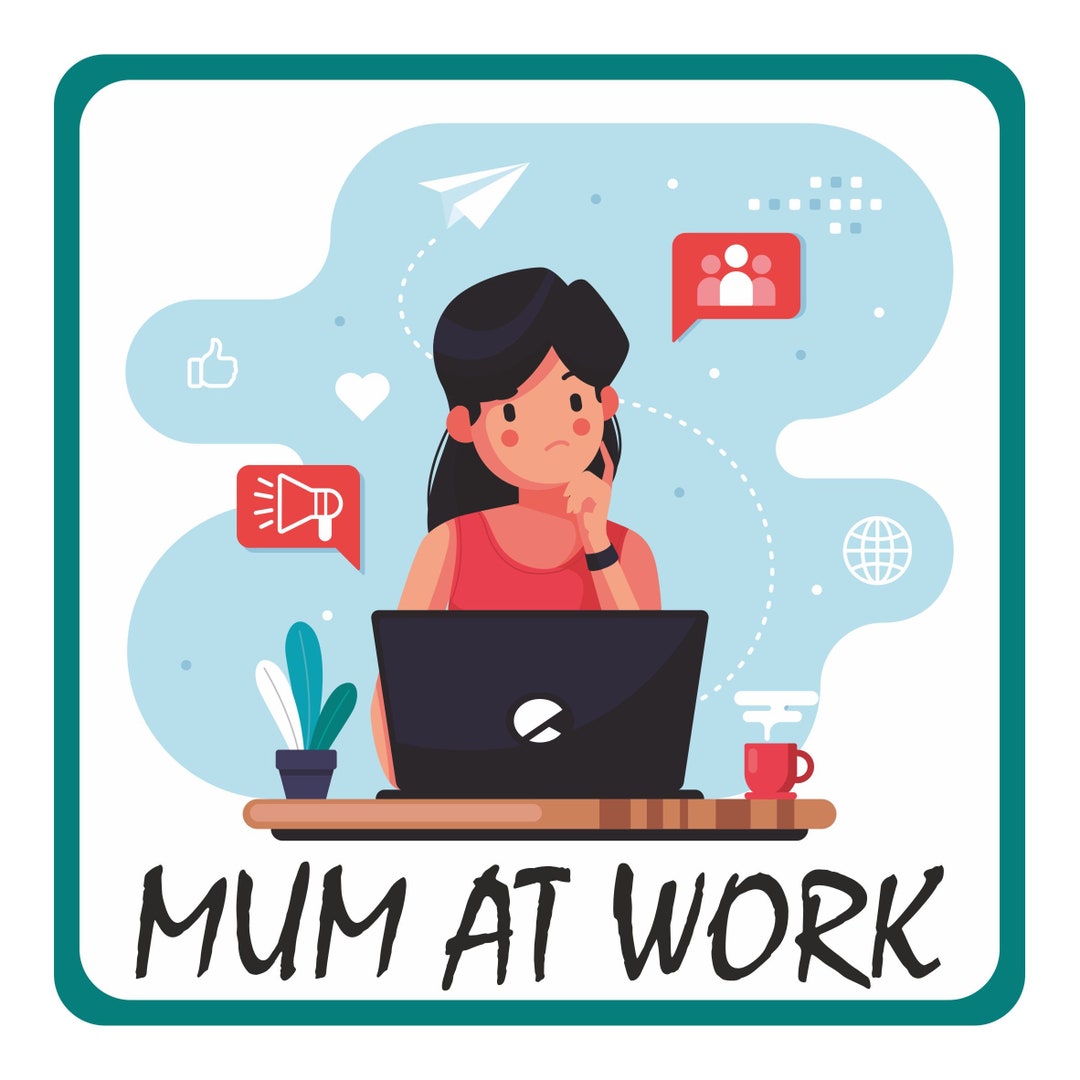 Mum at Work - Office / Bedroom Door Sign Personalised for You - Any ...