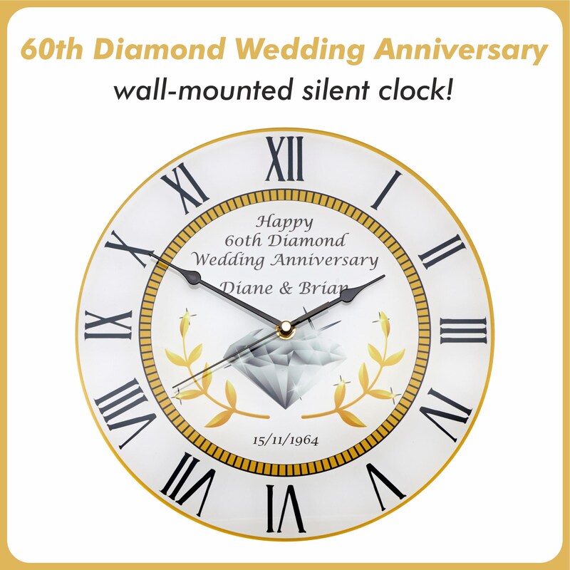 Diamond Wall Clock - Etsy UK
