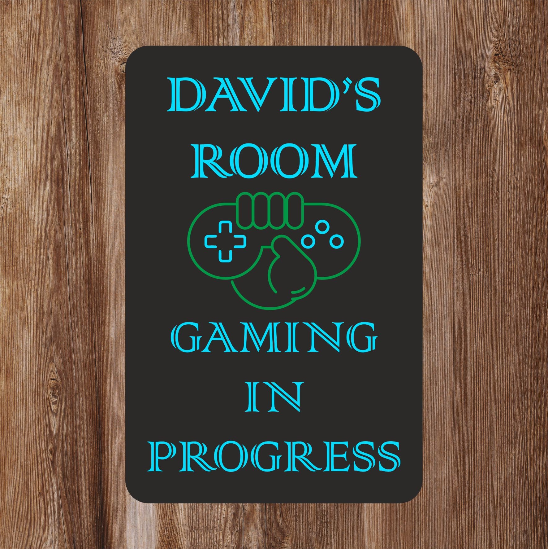 Gaming in Progress Kids Bedroom Door Sign Personalised for You | Etsy UK
