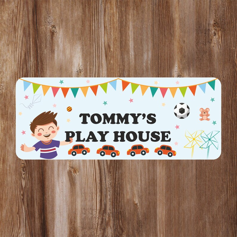 Boys Playhouse Door Sign Personalised for You Any Name Door - Etsy UK