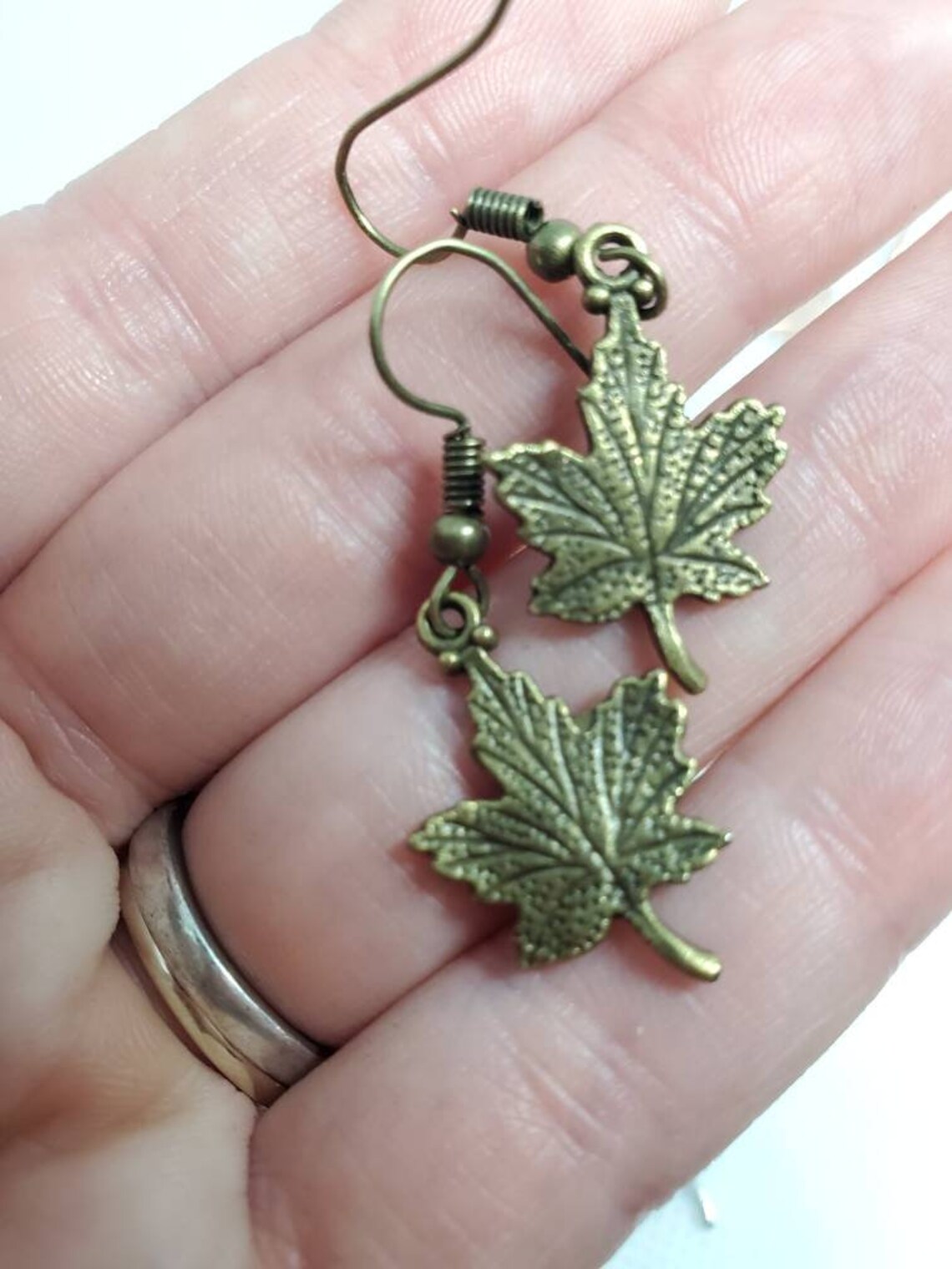 Fall Leaves Earrings Leaf Earrings Dangle Earrings Autumn | Etsy